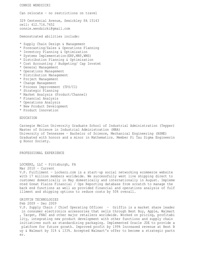 VP Operations or VP Supply Chain or COO | Operations Management ...