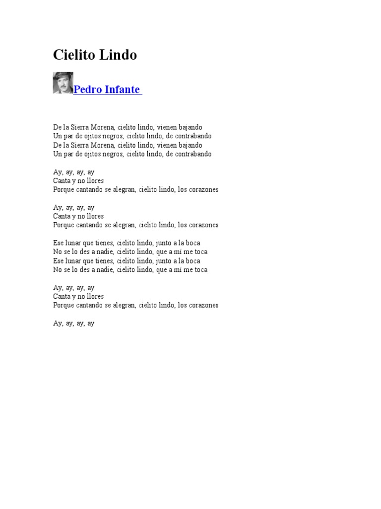 Cielito Lindo | PDF