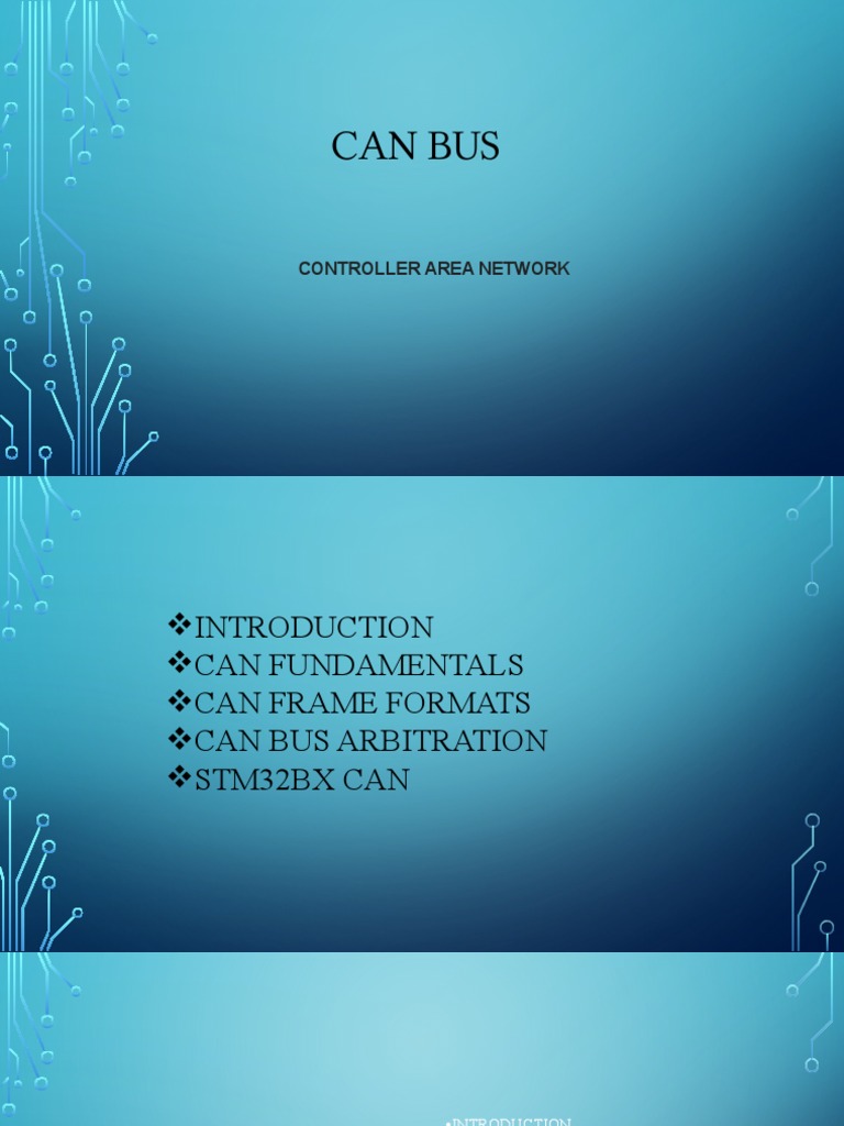 Can Bus: Controller Area Network | PDF
