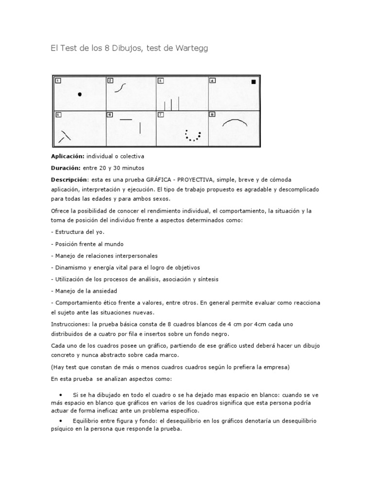 El Test de Los 8 Dibujos