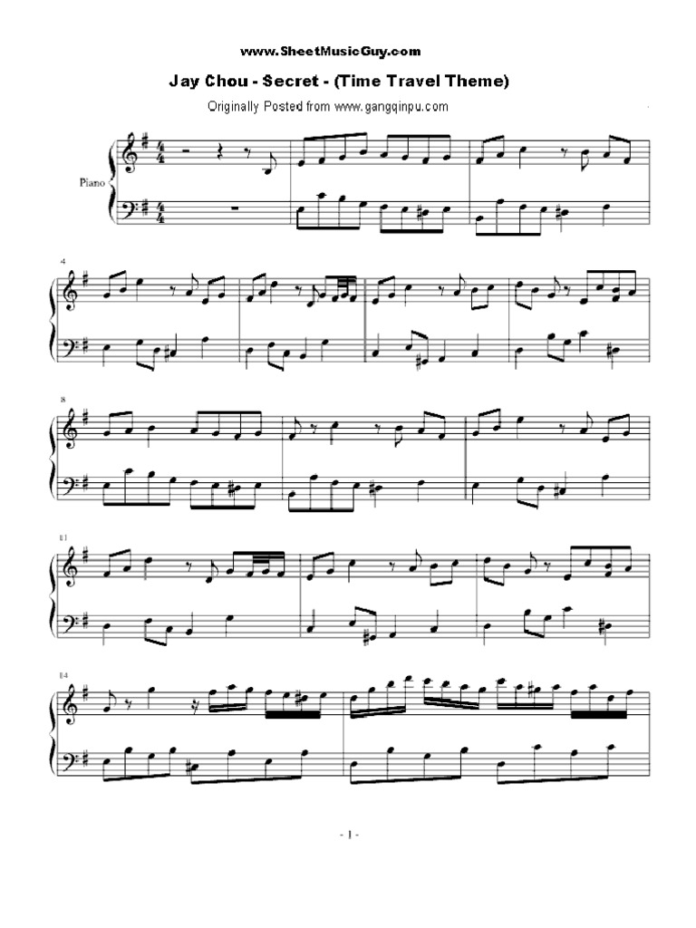 Secret - Jay Chou | PDF