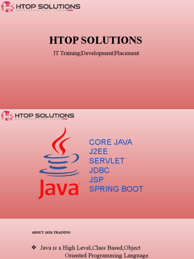 Htop Solutions: IT Training - Development - Placement | PDF | Computers