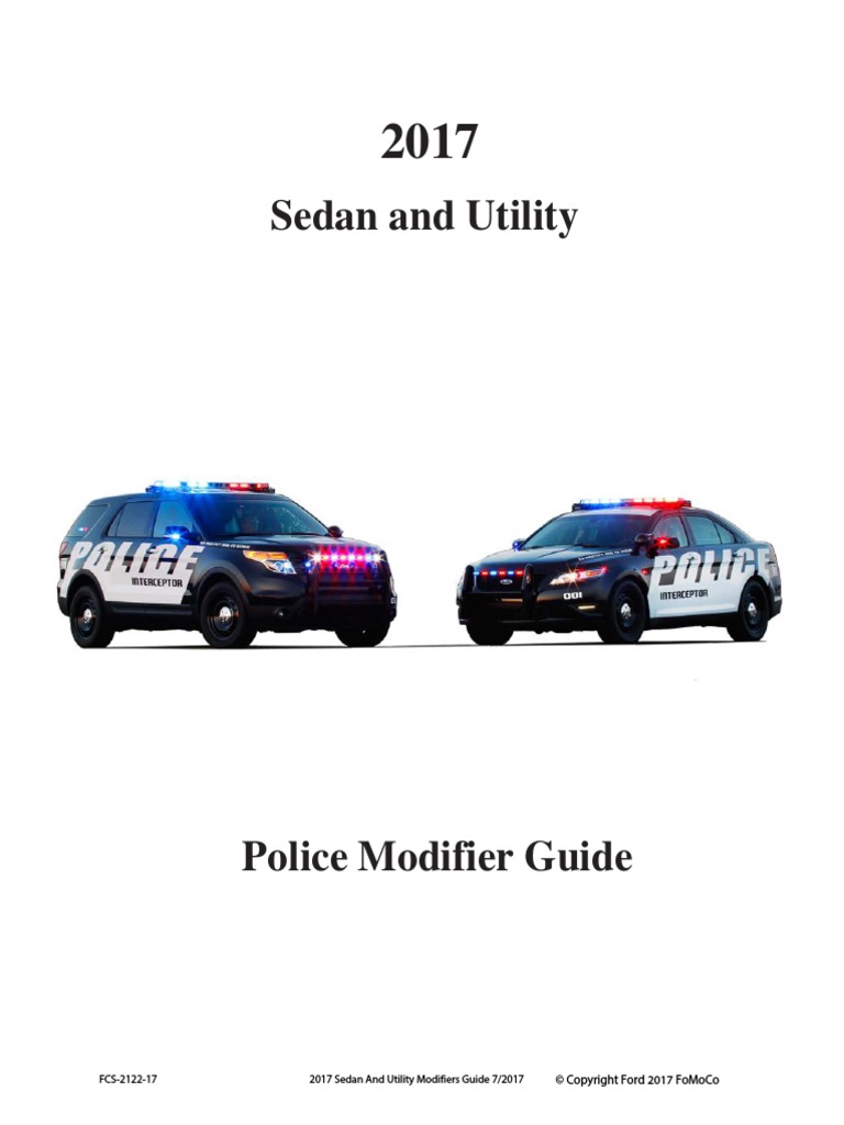 2017 Sedan and Utility Modifier Guide | Download Free PDF | Ford Taurus ...