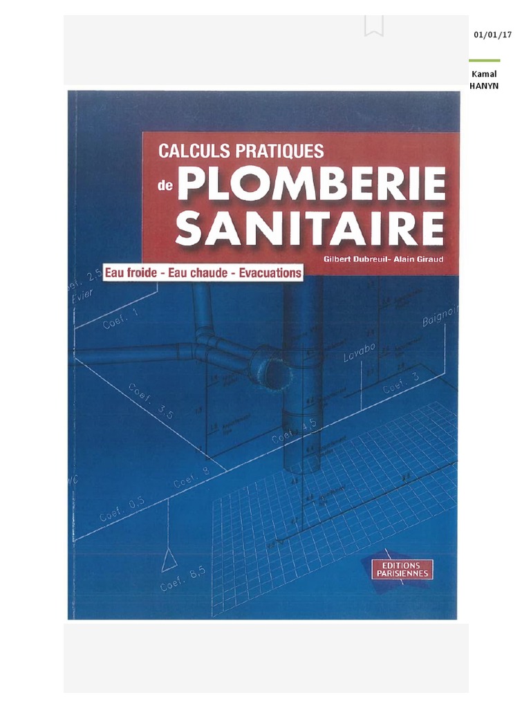 Livre Calculs Pratiques de Plomberie Sanitaire | PDF