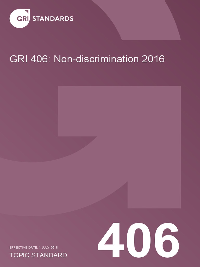 GRI 406 - Non-Discrimination 2016 | PDF