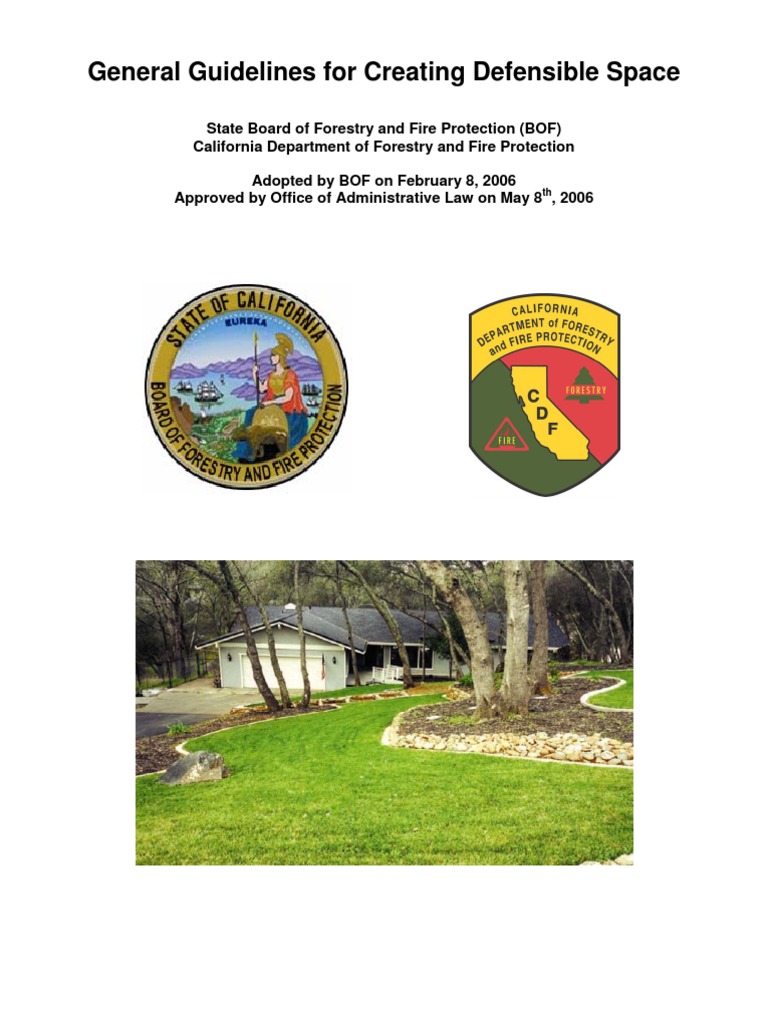 Defensible Space Guidelines for Homeowners | PDF | Wildfire | Trees