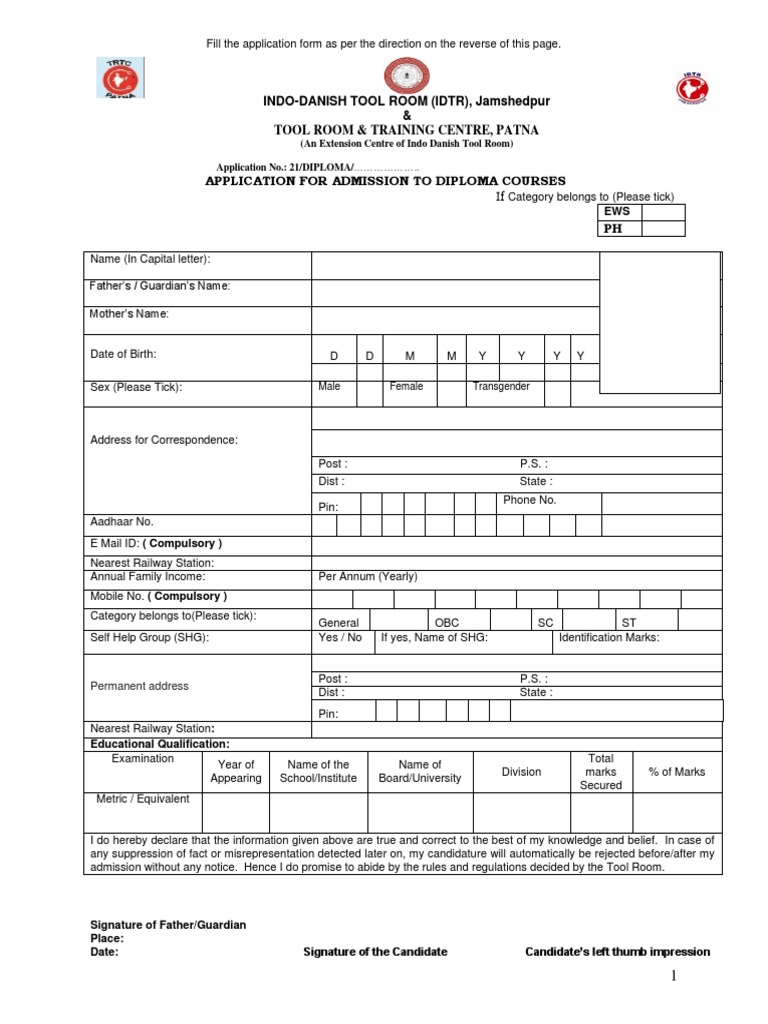 Indo-Danish Tool Room (Idtr), Jamshedpur & Tool Room & Training Centre ...