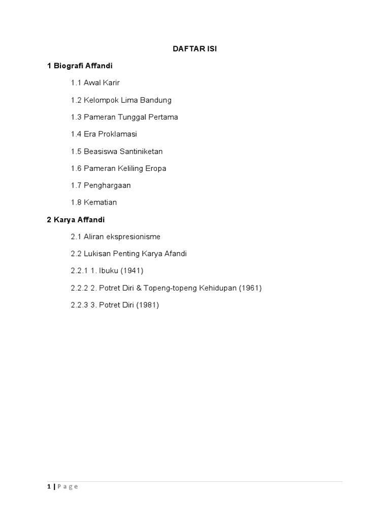 Biografi Affandi | PDF