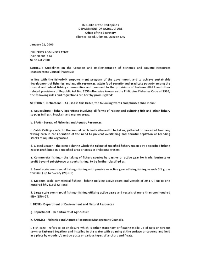 Fao 196 - 196-A | PDF | Overfishing | Fishery