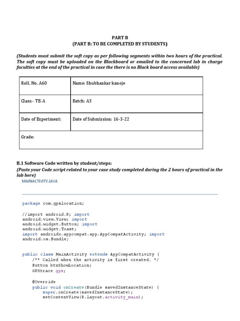 A60 MCC Exp-7 | PDF | Android (Operating System) | Computer Engineering