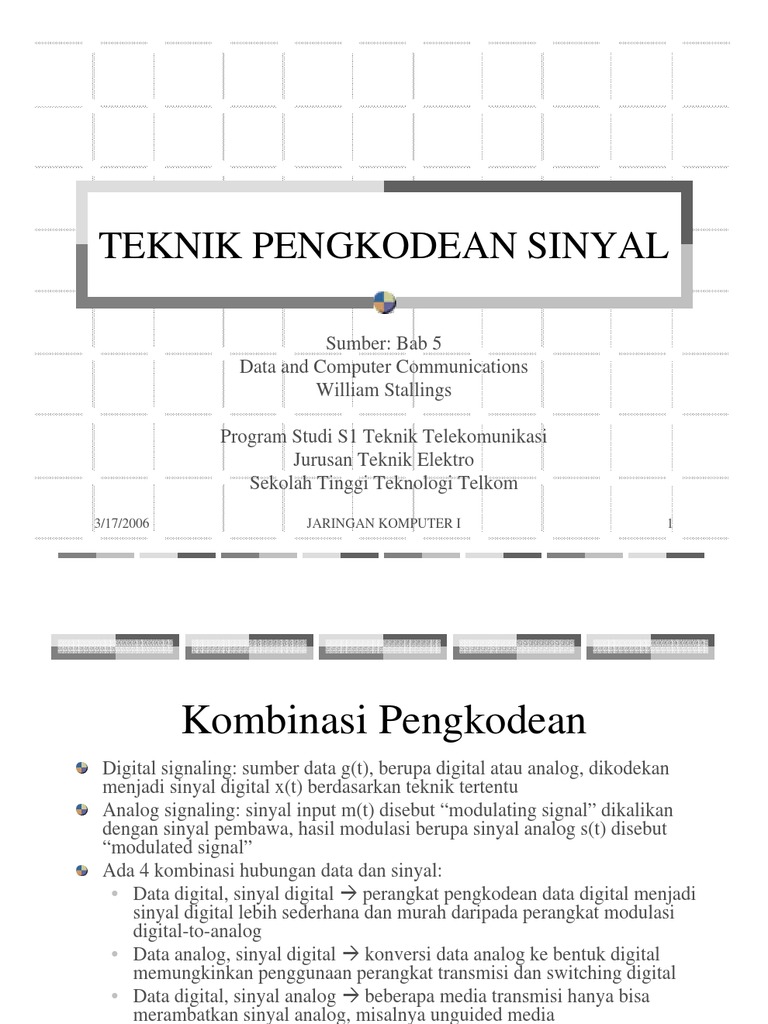 Teknik Pengkodean Dan Modulasi 1 | PDF | Komputer