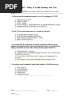 OSHA 10 Construction Final Exam Answer Key | PDF
