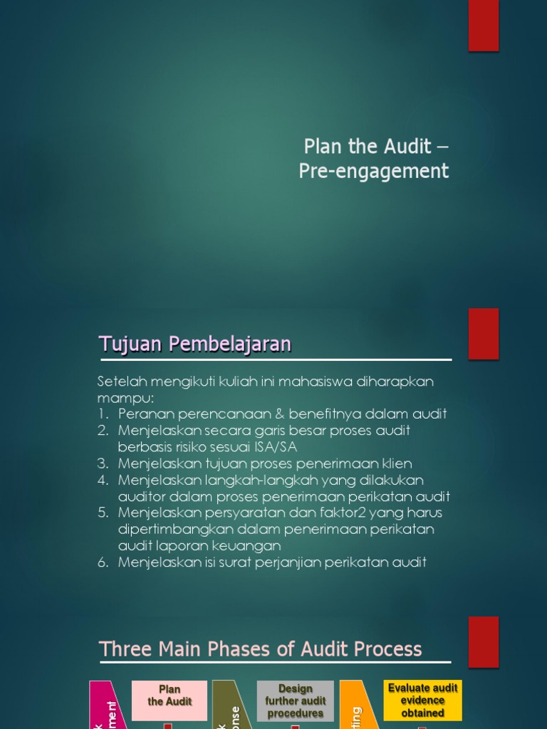 Pre-Engagement Audit Planning Guide | PDF | Audit | Internal Control