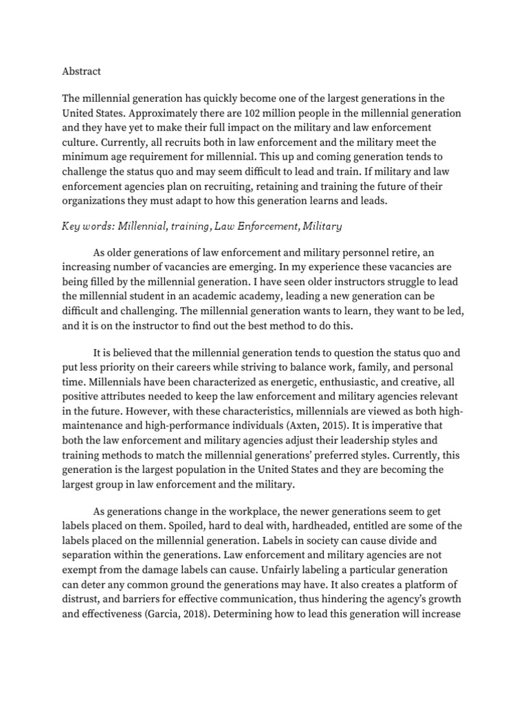 Adapting Training Methods to Engage the Millennial Generation in Law ...