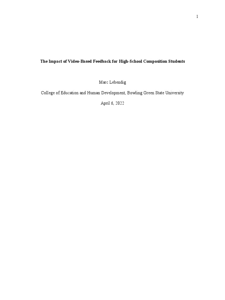 MCT Final Research Paper - Lebendig | PDF