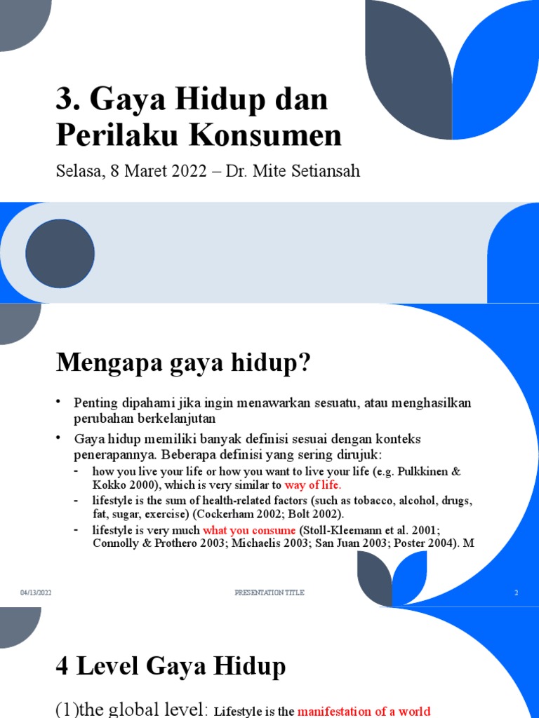 Gaya Hidup Dan Perilaku Konsumen | PDF