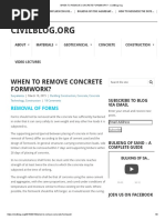 Deshuttering Time For Slabs, Beams and Columns As Per IS Code | PDF ...