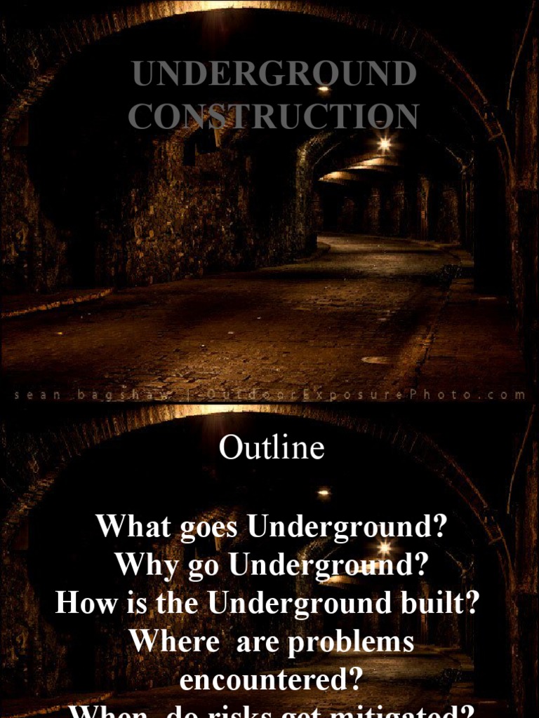 Underground Construction Methods and Benefits | PDF | Science & Mathematics