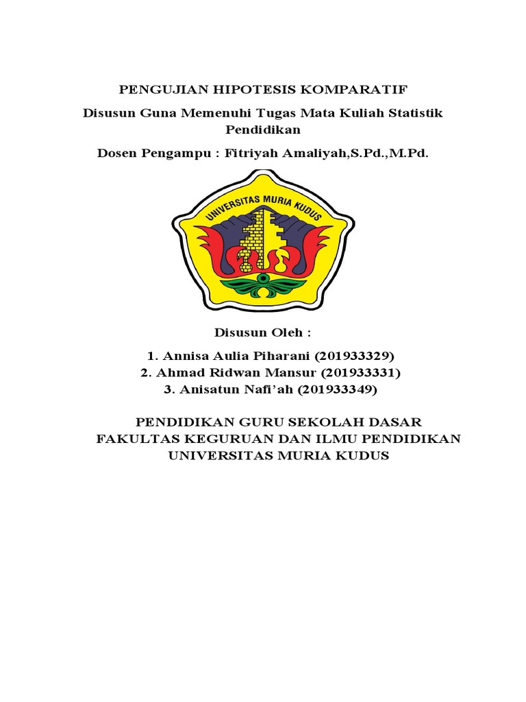 K.4 Pengujian Hipotesis Matkul Statistik Pendidikan | PDF