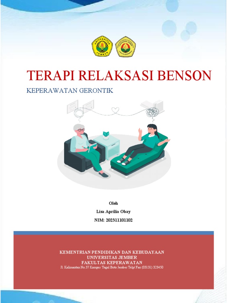 [DOKUMEN]: TERAPI RELAKSASI BENSON UNTUK MENANGANI GANGGUAN TIDUR PADA LANSIA | PDF