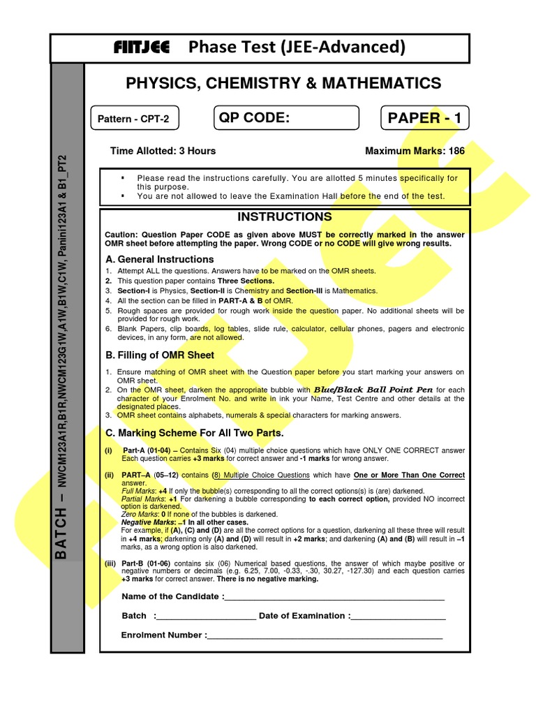 Class 11 Fiitjee RIT | PDF | Orbit | Physical Sciences