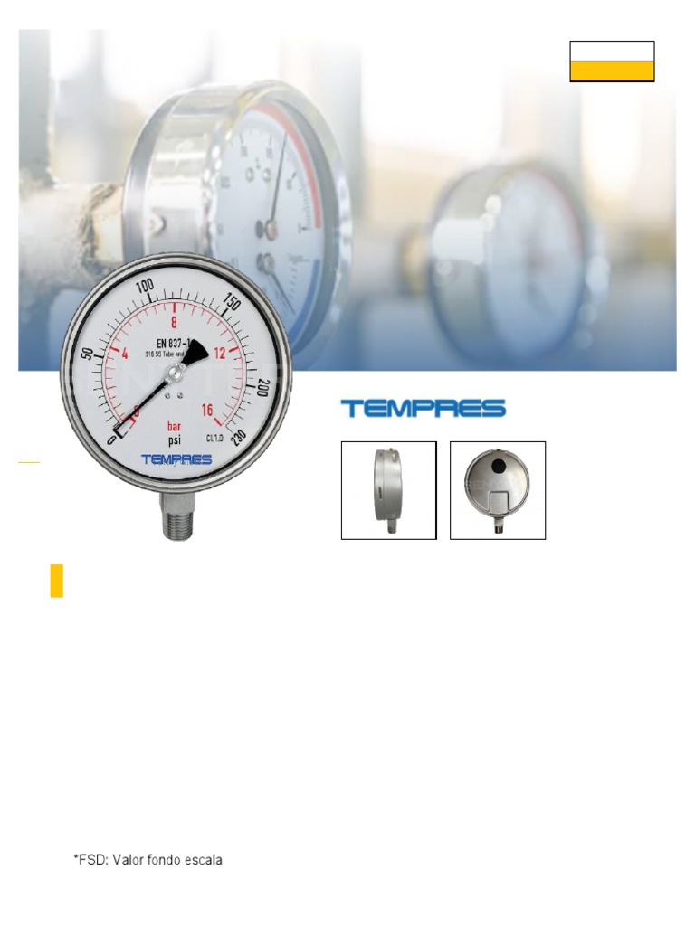 CYR Manometro 6 | PDF | Presión | Materiales