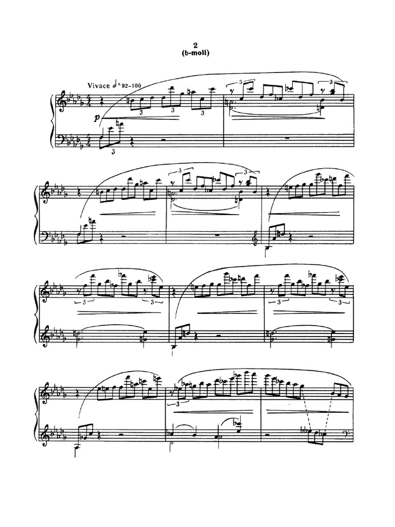 Revutsky - Two Preludes Op.7 No.2 | PDF