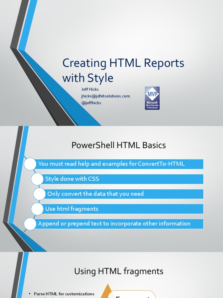 Creating HTML Reports With Style | PDF | Html | Computer Engineering