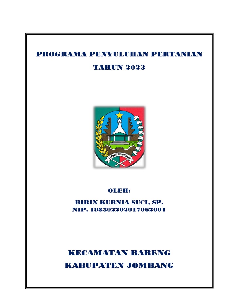 Programa Penyuluhan Pertanian 2023 | PDF
