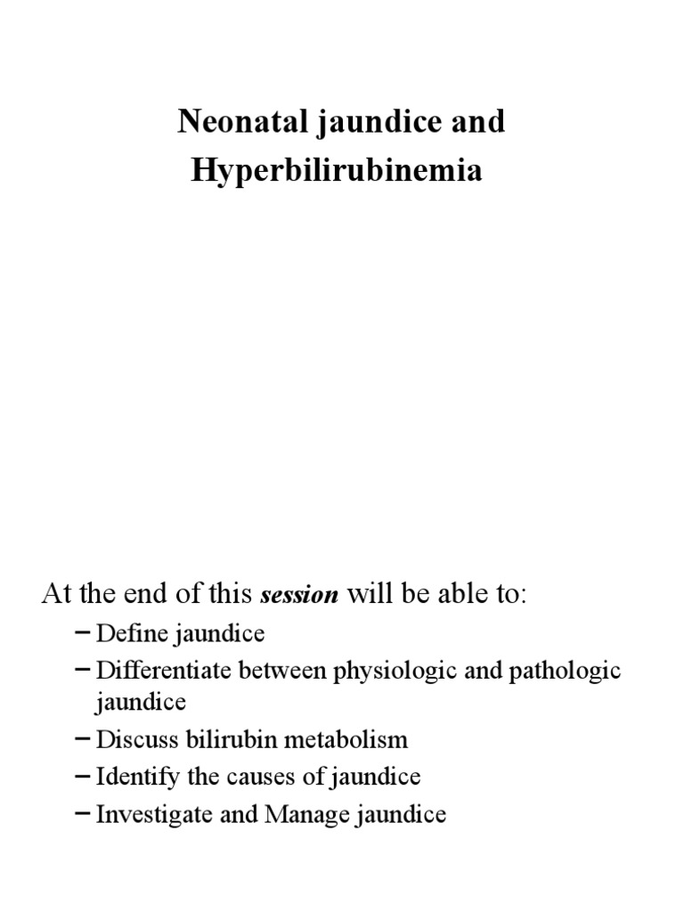 Neonatal Jaundice Management Guide | PDF | Medical Specialties ...