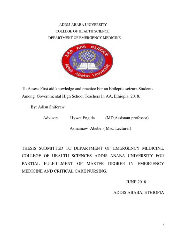 Adisu Shiferaw | PDF | Epilepsy | Social Stigma