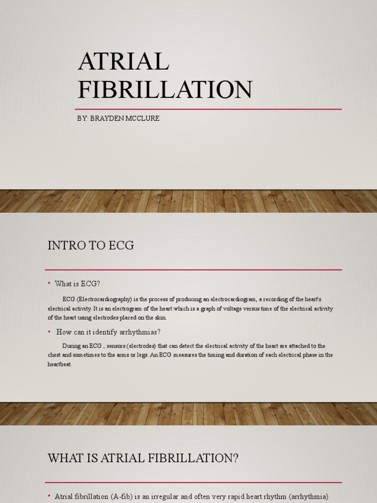 Atrial Fibrillation 1 | PDF | Electrocardiography | Heart