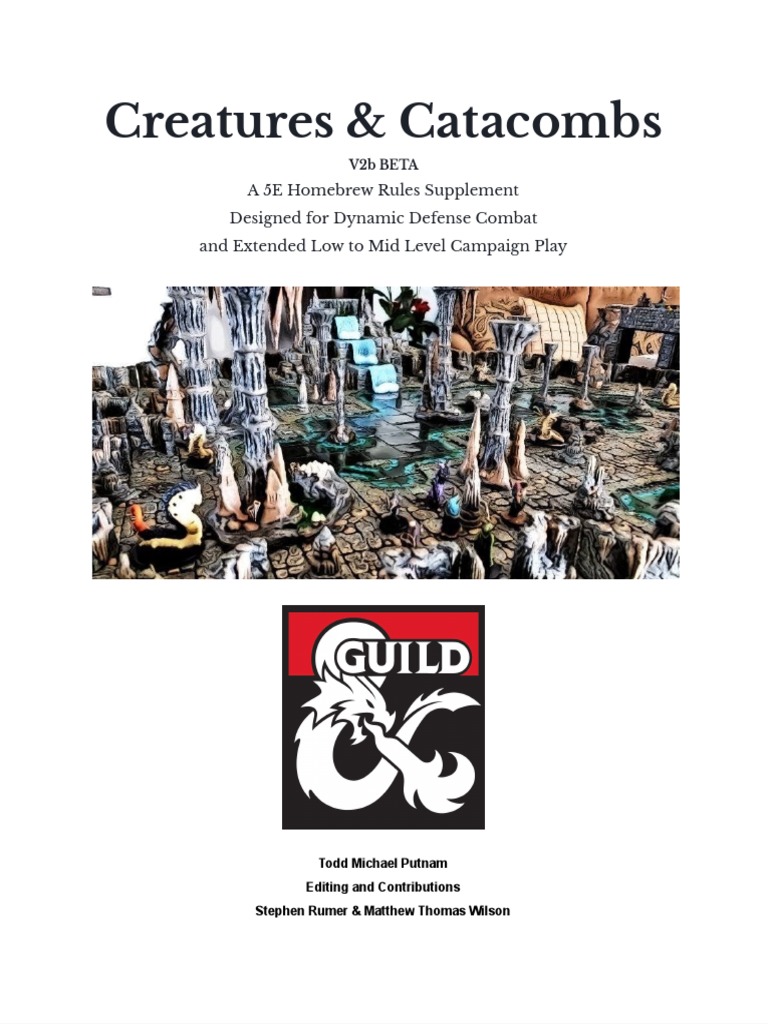 Creatures & Catacombs v2 Bookmarked | PDF | Dungeons & Dragons | Role ...