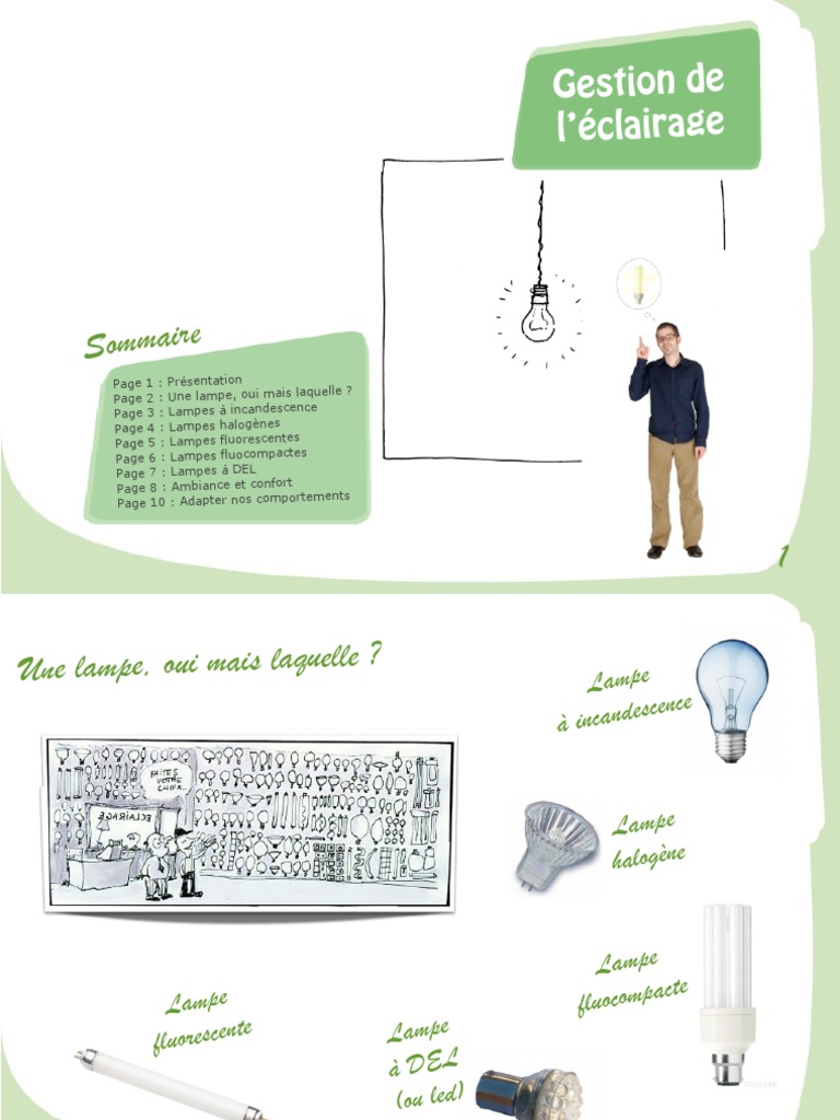 Ressource Eclairage | PDF | Lampe à incandescence | Diode ...