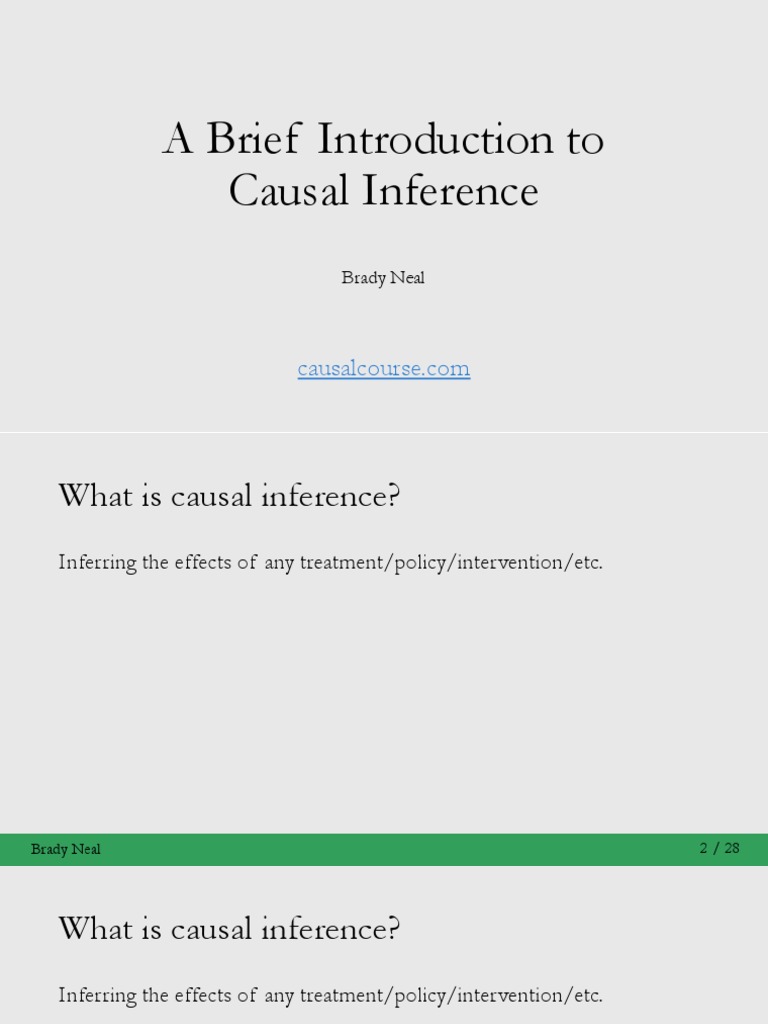 Introduction to Causal Inference | PDF | Randomized Controlled Trial | Causality