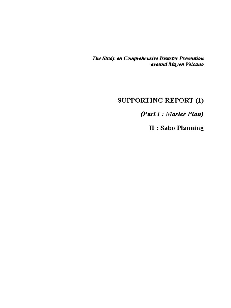 The Study On Comprehensive Disaster Prevention | PDF | River | Volcano