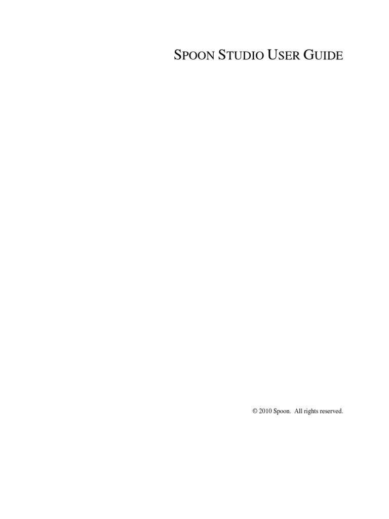 Spoon Studio User Guide | PDF | Windows Registry | File System