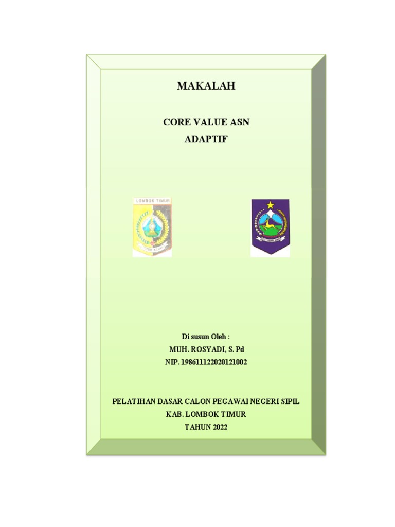 Core Value Adaptif LATSAR | PDF