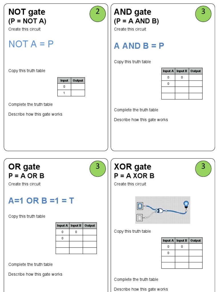 Bản sao của logic - circuits 01 practice | PDF | Switch | Logic Gate
