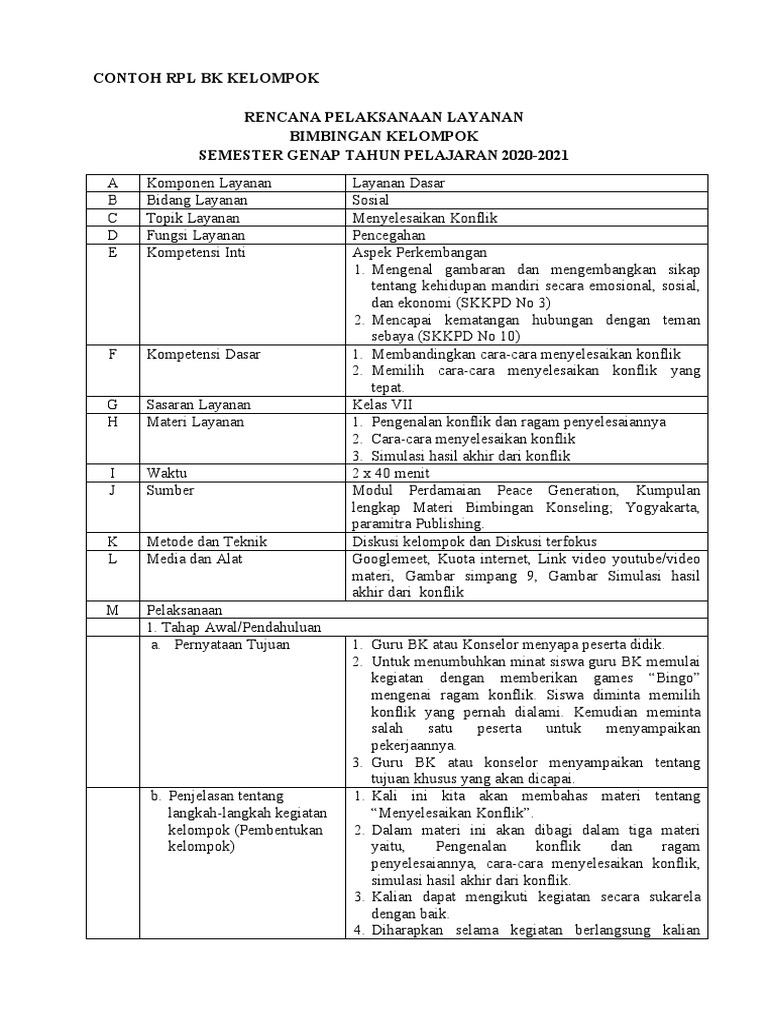 RPL Bimbingan Kelompok | PDF