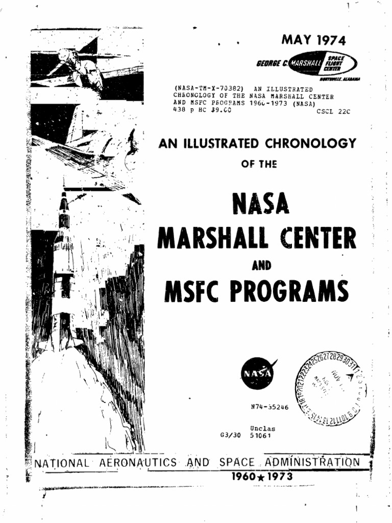 An Illustrated Chronology of The NASA Marshall Center and MSFC Programs | PDF | Saturn (Rocket ...
