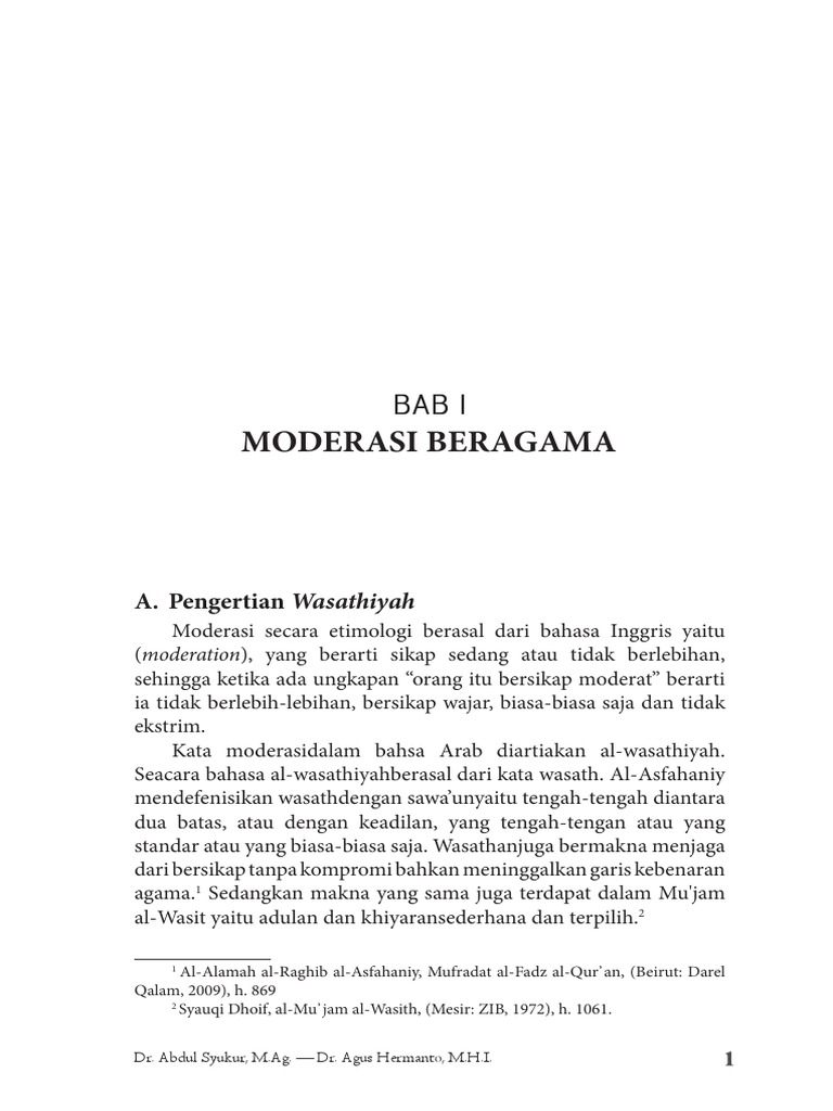 Moderasi Beragama | PDF