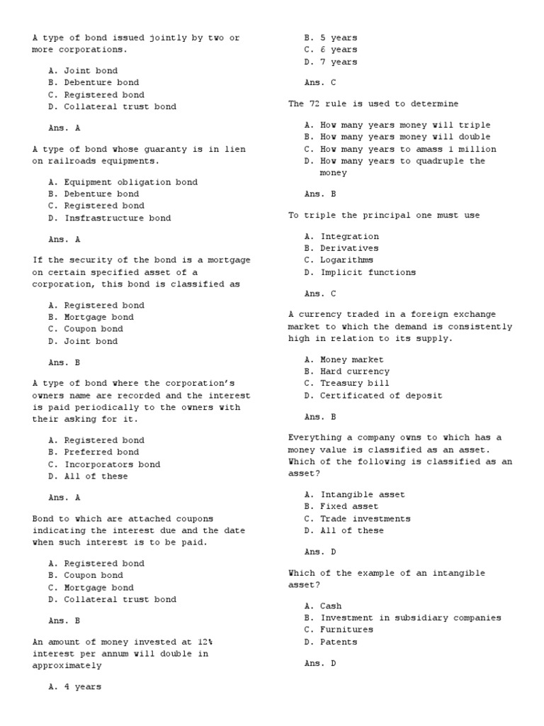 EECO | PDF | Bonds (Finance) | Depreciation