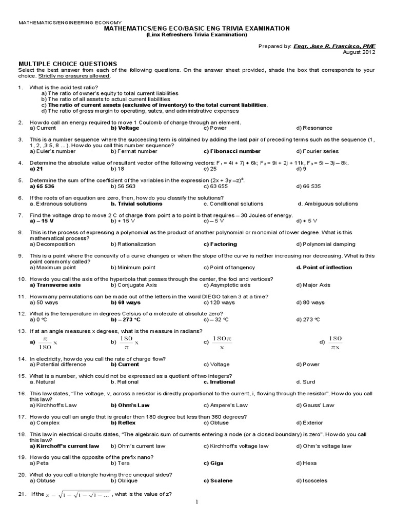 Linx Refresher Sept 2012 Mathematics With Answers | PDF | Depreciation ...
