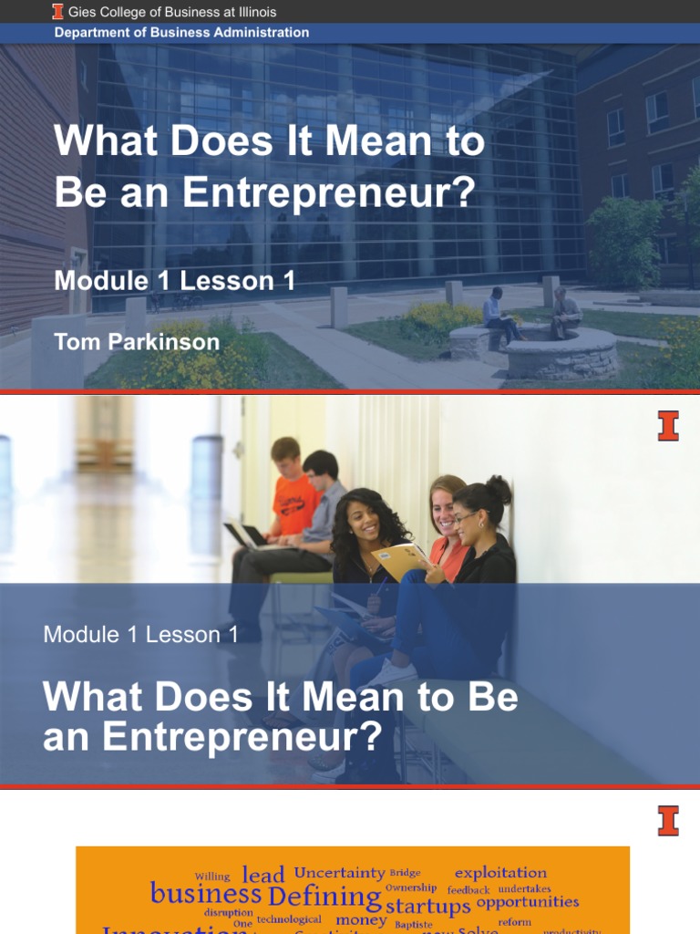 Module 1 Slides Entrepreneurship | PDF | Entrepreneurship | Small ...