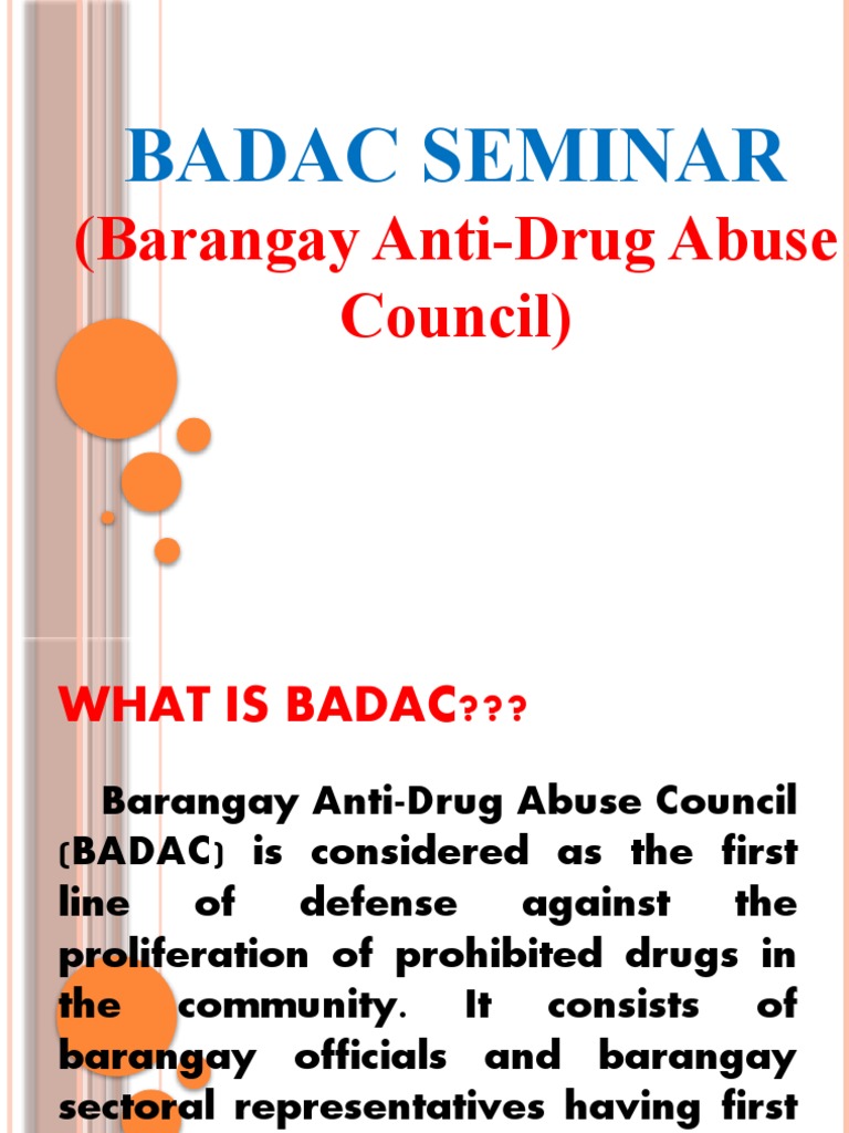 BADAC For Brgy | PDF