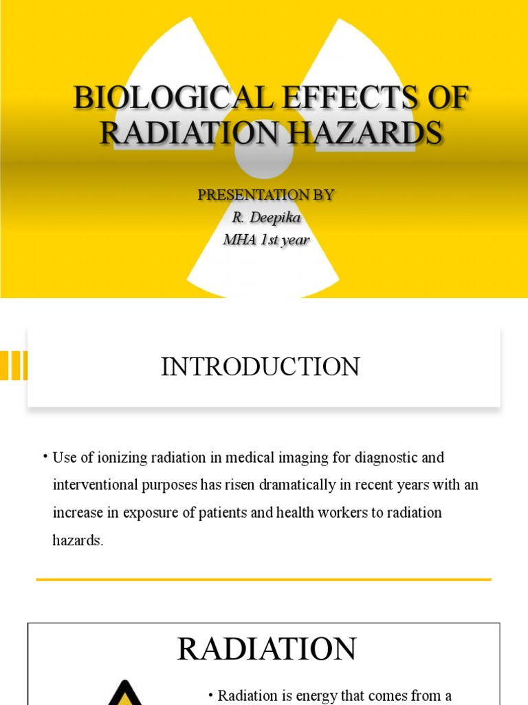 Biological Effects of Radiation Hazards | PDF | Ionizing Radiation ...