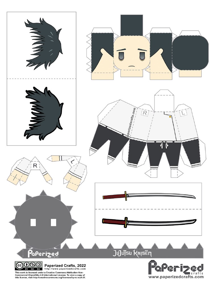 Jujutsu Kaisen - Yuta Okkotsu Papercraft | PDF