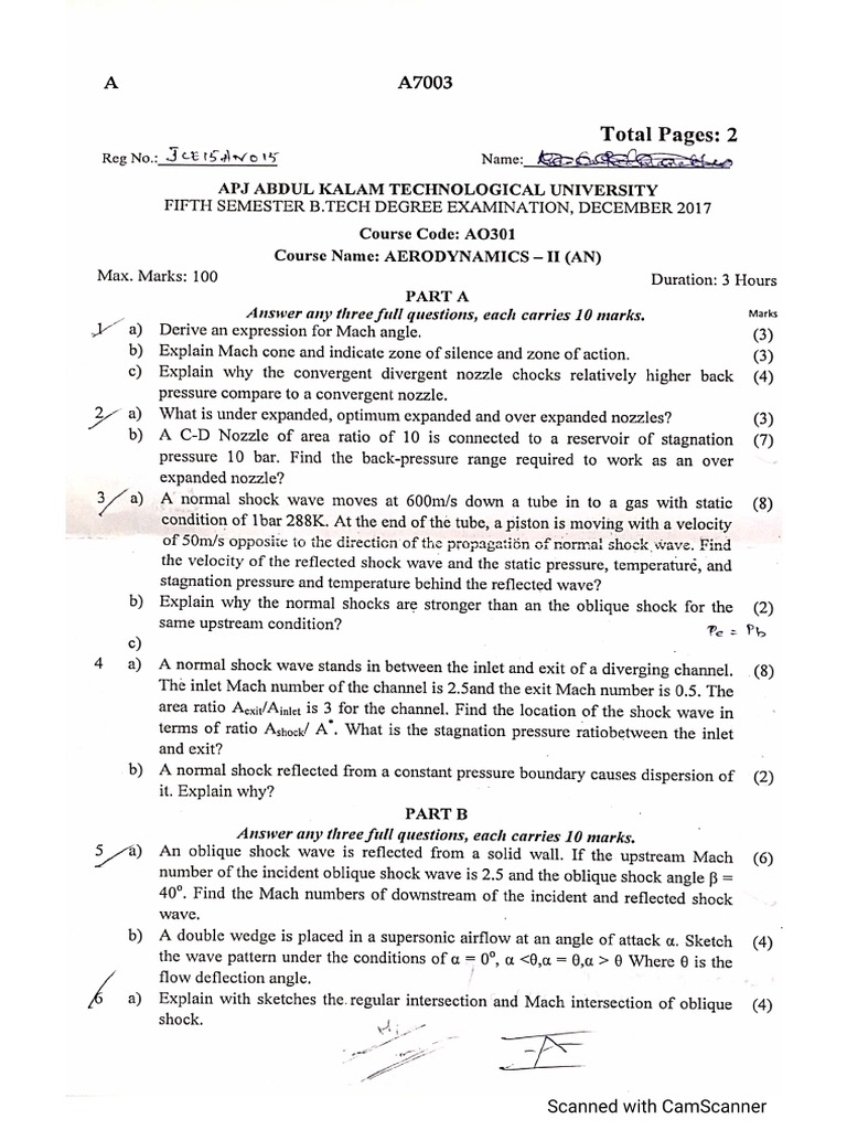 Aerodynamics 2 - Ktu Qbank | PDF