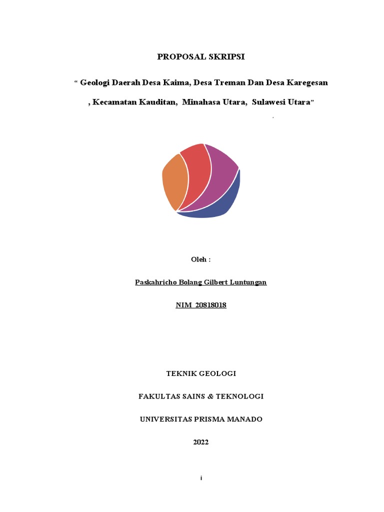 Proposal Skripsi | PDF | Geology | Volcanology